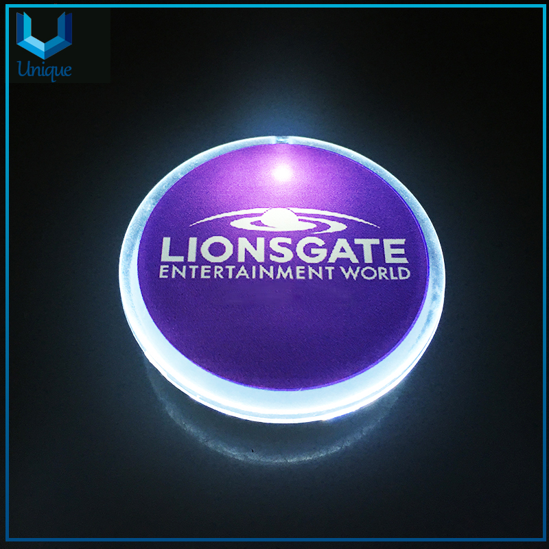 Lapel Button Badge LED Light Customized Logo LED Badge Pin - Buy pin ...