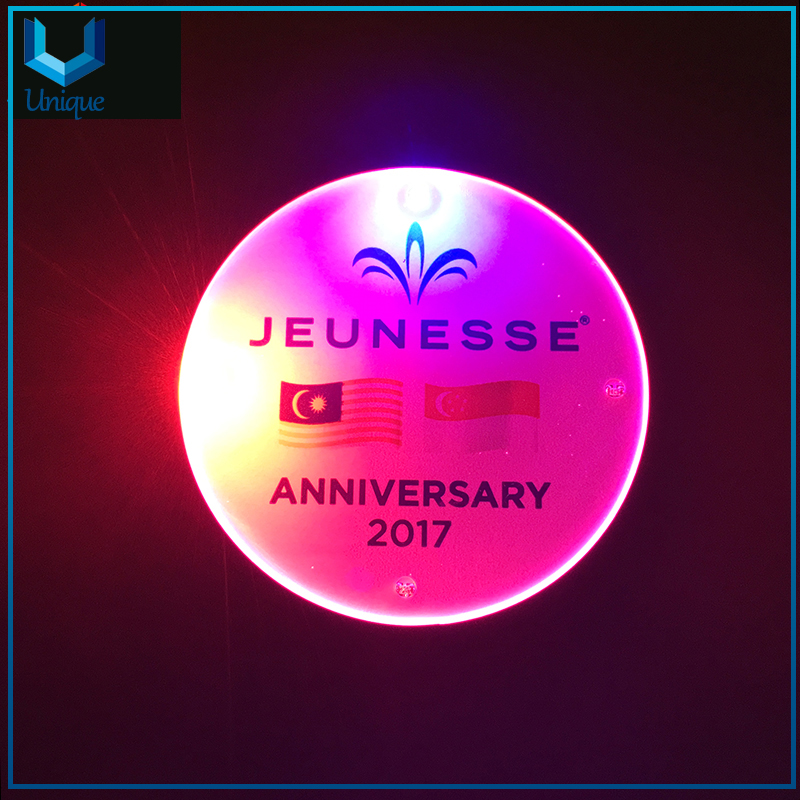 Lapel Button Badge LED Light Customized Logo LED Badge Pin - Buy pin ...