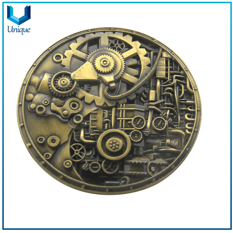 Customize Design Metal Crafts, Mechanical Coin, 3D Antique Coin ...